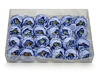 Baby Blue Peony Flower Heads (24 Pcs) – Artificial Flowers for Gift ...